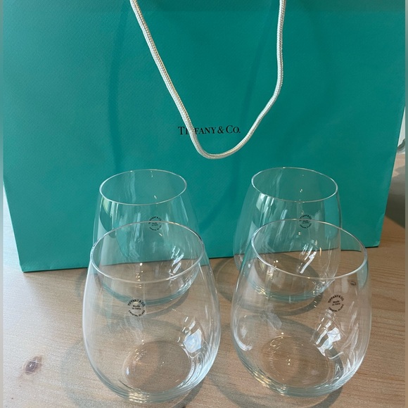 Tiffany & Co. | Dining | Nwt Tiffany Co Stemless Glasses | Poshmark